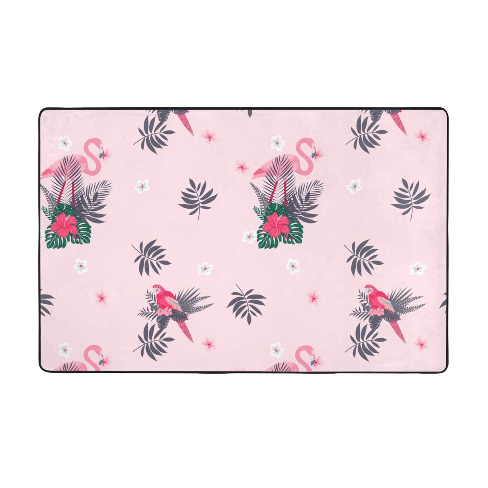 Cute Cartoon Parrot Flamingo Flower Universal Door Mat Indoor Entrance ...