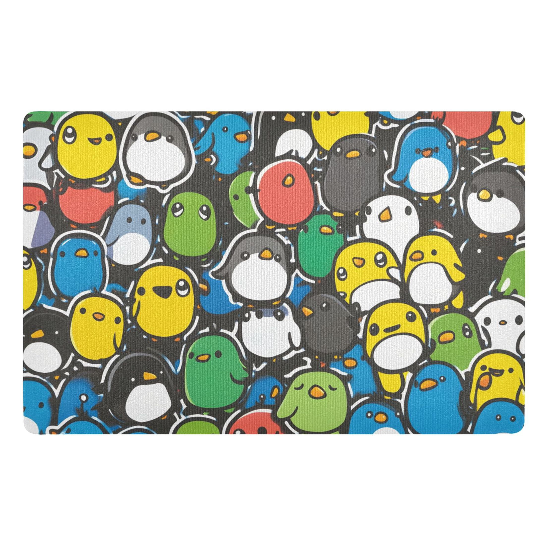 Cute Cartoon Penguins Floor Door Mat Outdoor Indoor for Home Entrance ...