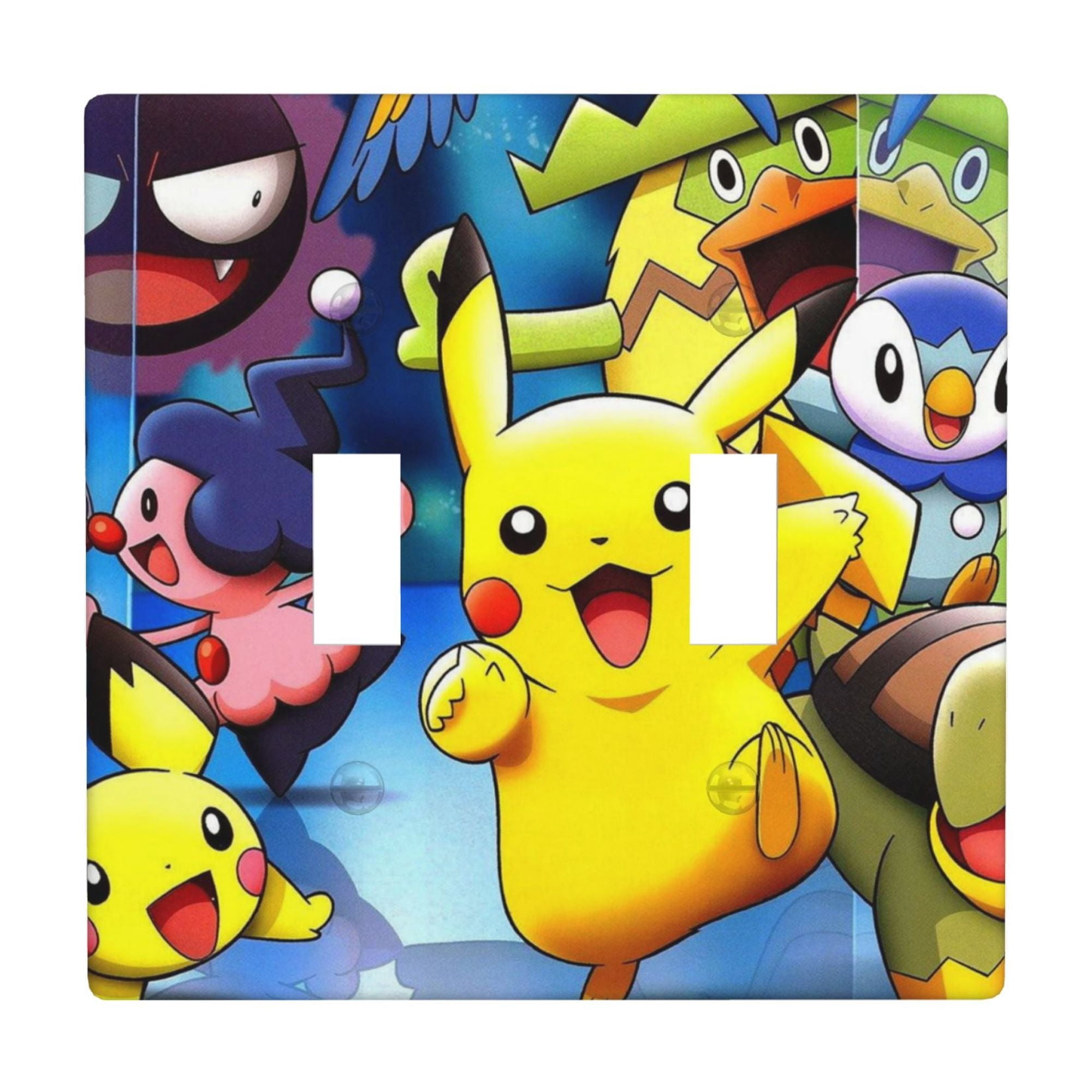 Cute Cartoon Pikachu Pokemon character Light Switch Cover Decorative 2 ...