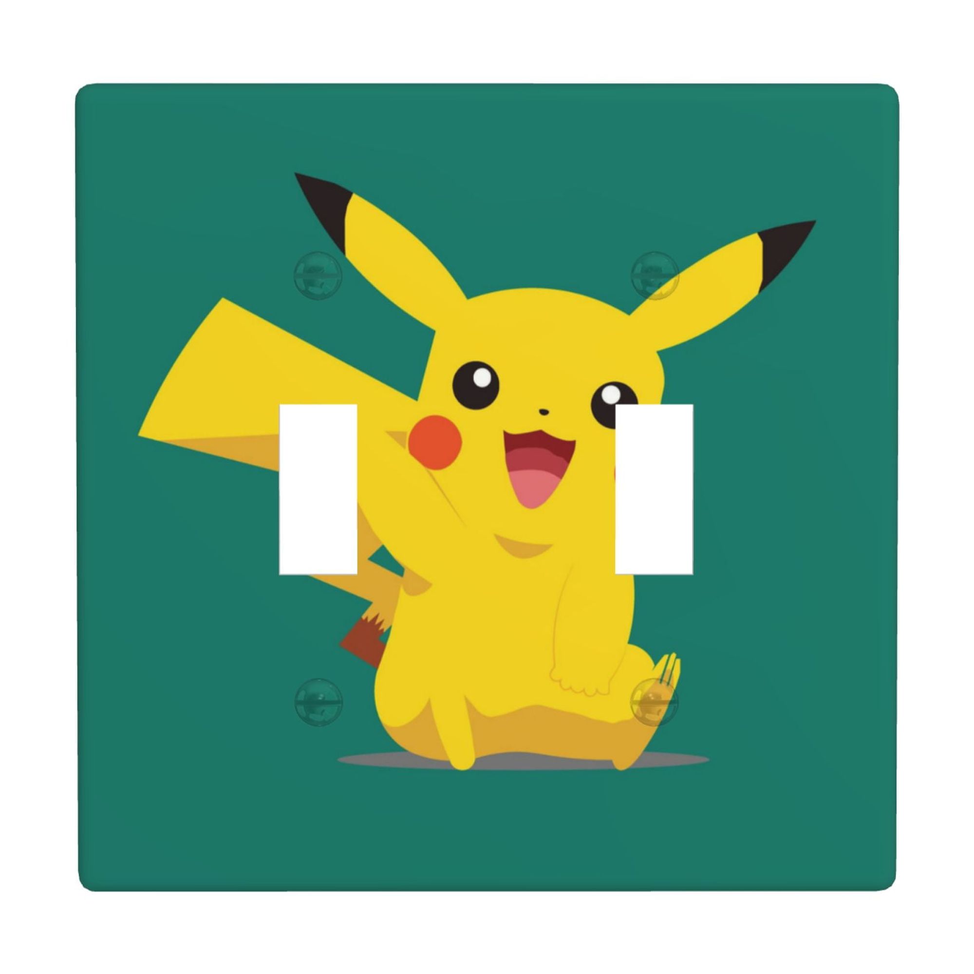 Cute Cartoon Pikachu Pokemon character Light Switch Cover Decorative 2 ...