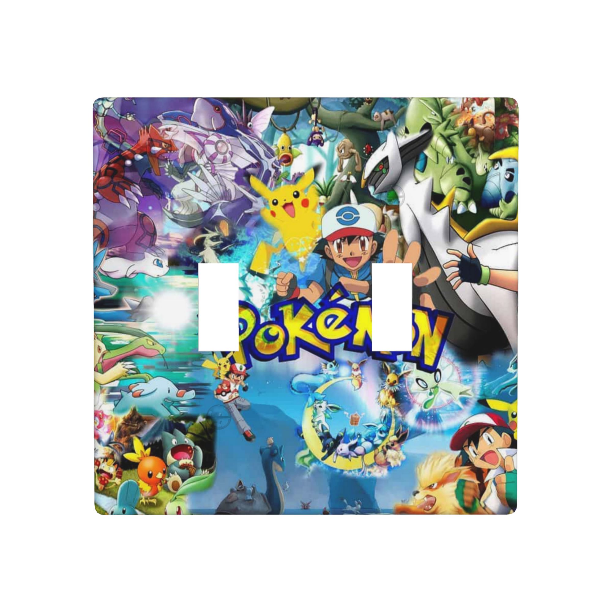 Cute Cartoon Pikachu Pokemon character Light Switch Cover Decorative 2 ...