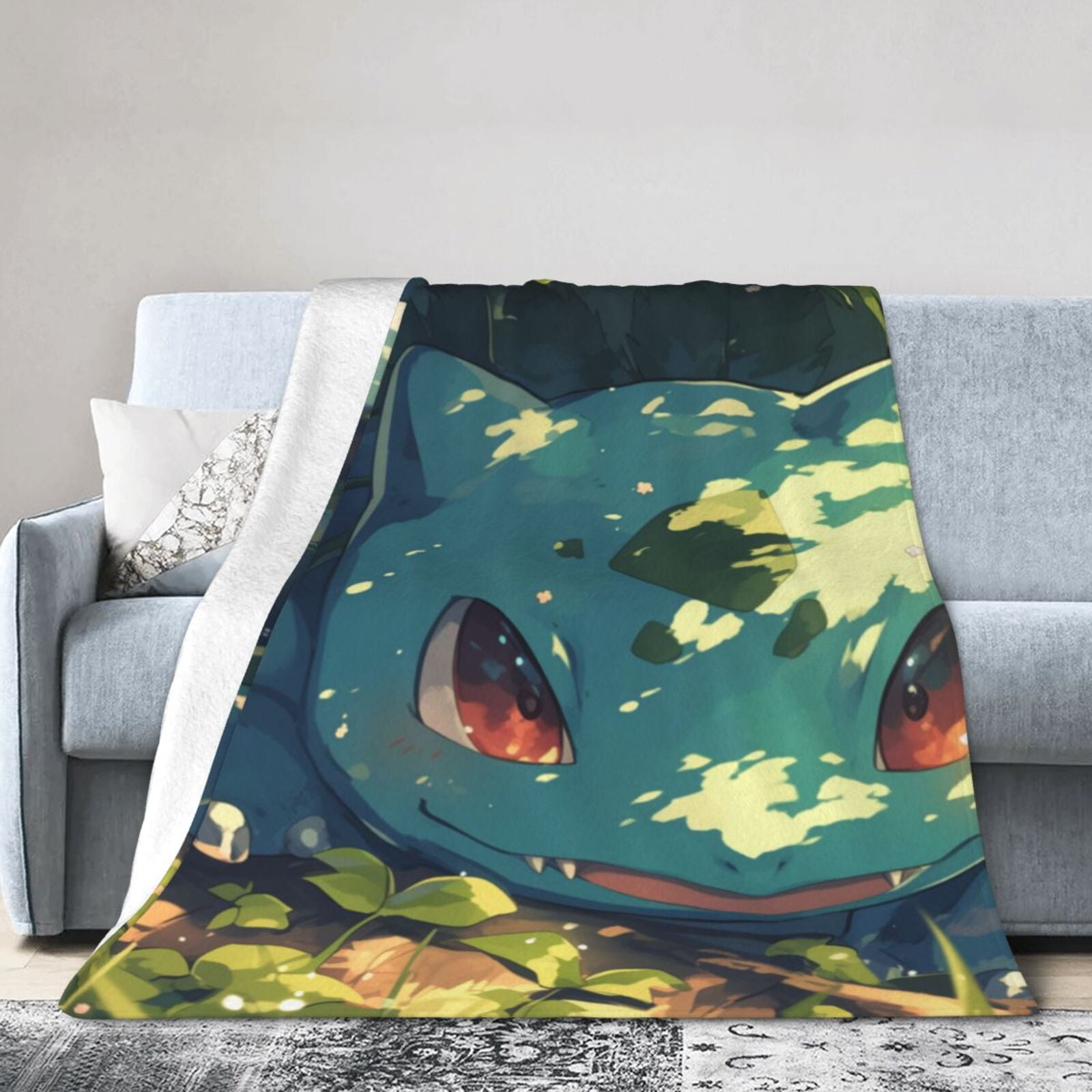 Cute Cartoon Pikachu Soft Fuzzy Light Weight Pokemon character Printed ...