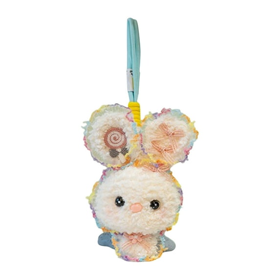 Cute Cartoon Plush Toy Rabbit Pendant Keychain Charm For Bags Keys And ...