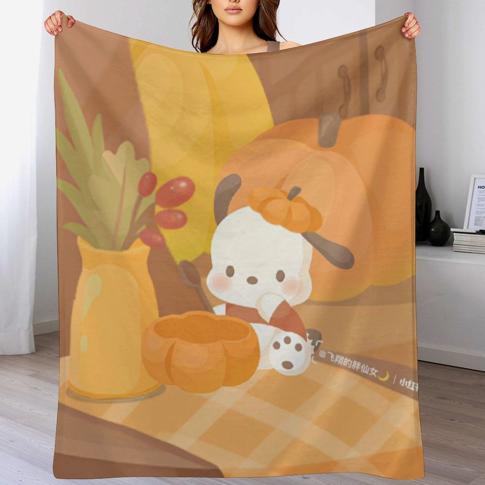 Cute Cartoon Pochacco Blanket for Kids Girls Boys Adult Super Soft ...