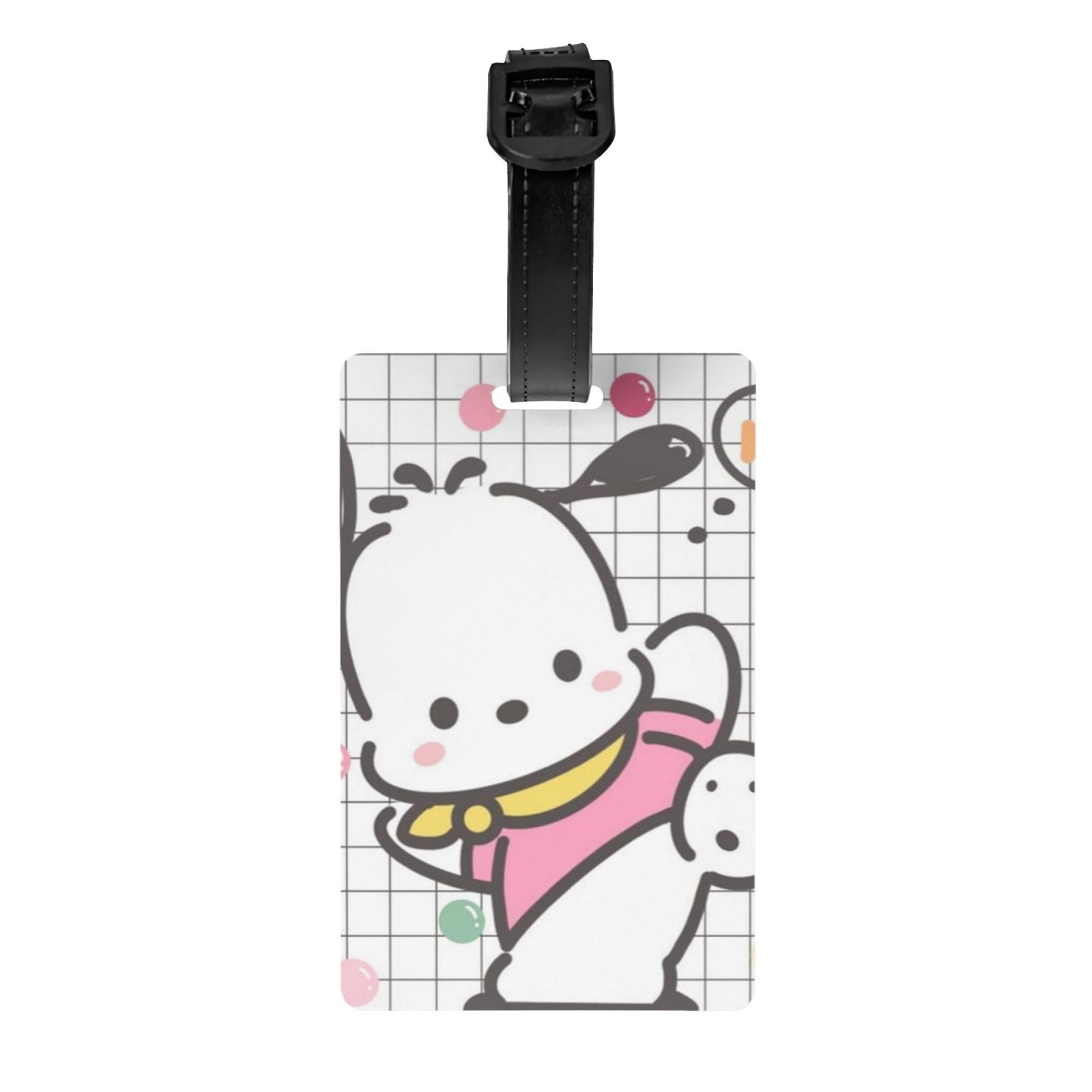 Cute Cartoon Pochacco Printed Luggage Tags for Suitcases 2-Pack Cute ...