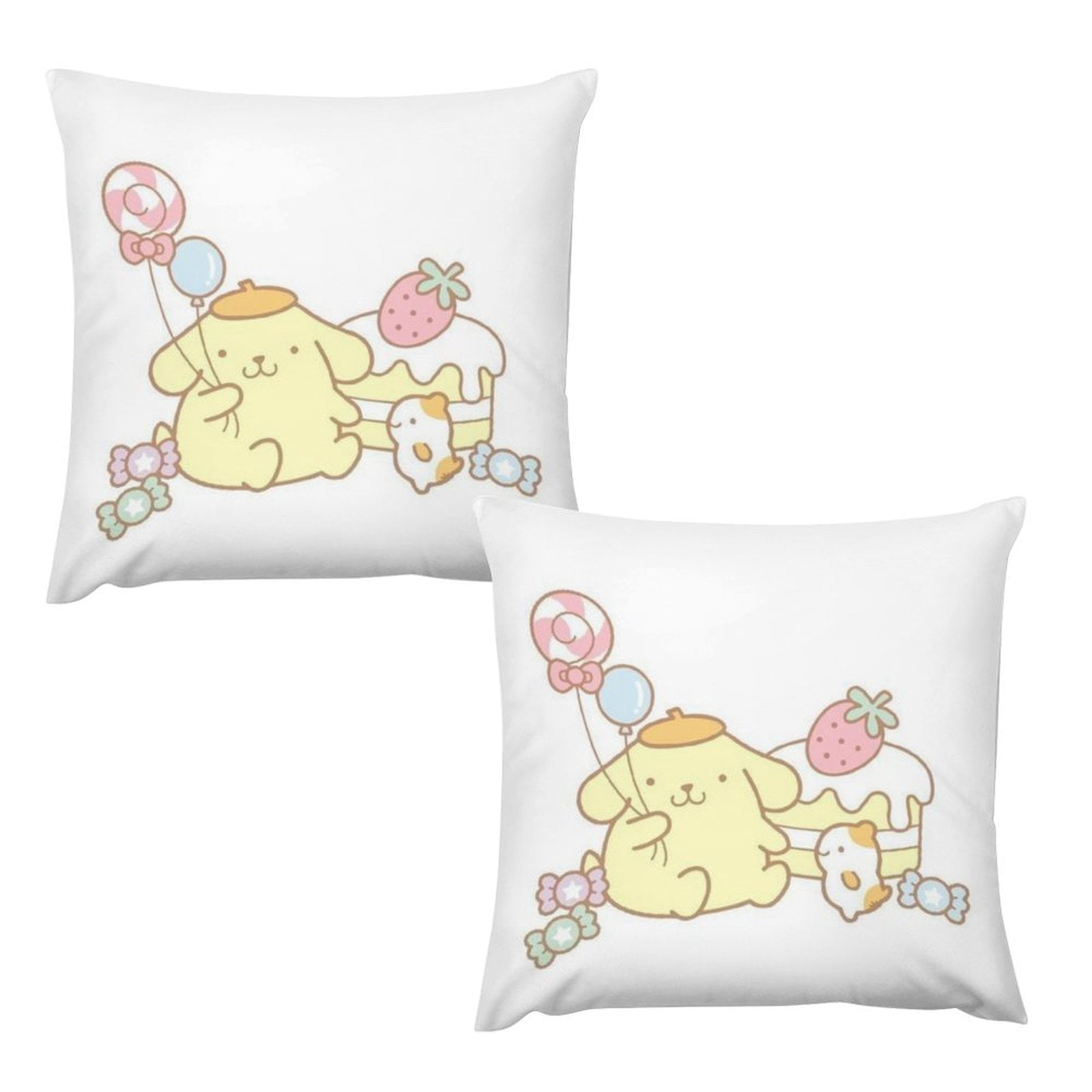 Cute Cartoon Pompompurin Home Decorative Anime Plush Pillow Case Set of ...