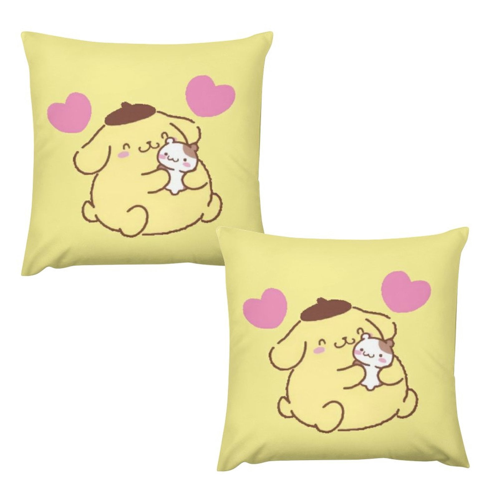 Cute Cartoon Pompompurin Home Decorative Anime Plush Pillow Case Set of ...