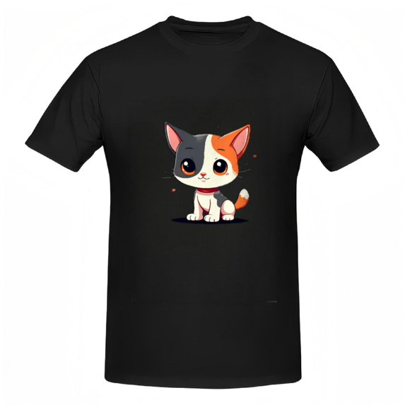 Cute Cartoon Print Cotton Short Sleeve T-Shirts for Women - Playful ...