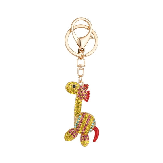 pingxizhi Animal Backpack Charm Giraffe Decor Colorful Keychain Fob ...