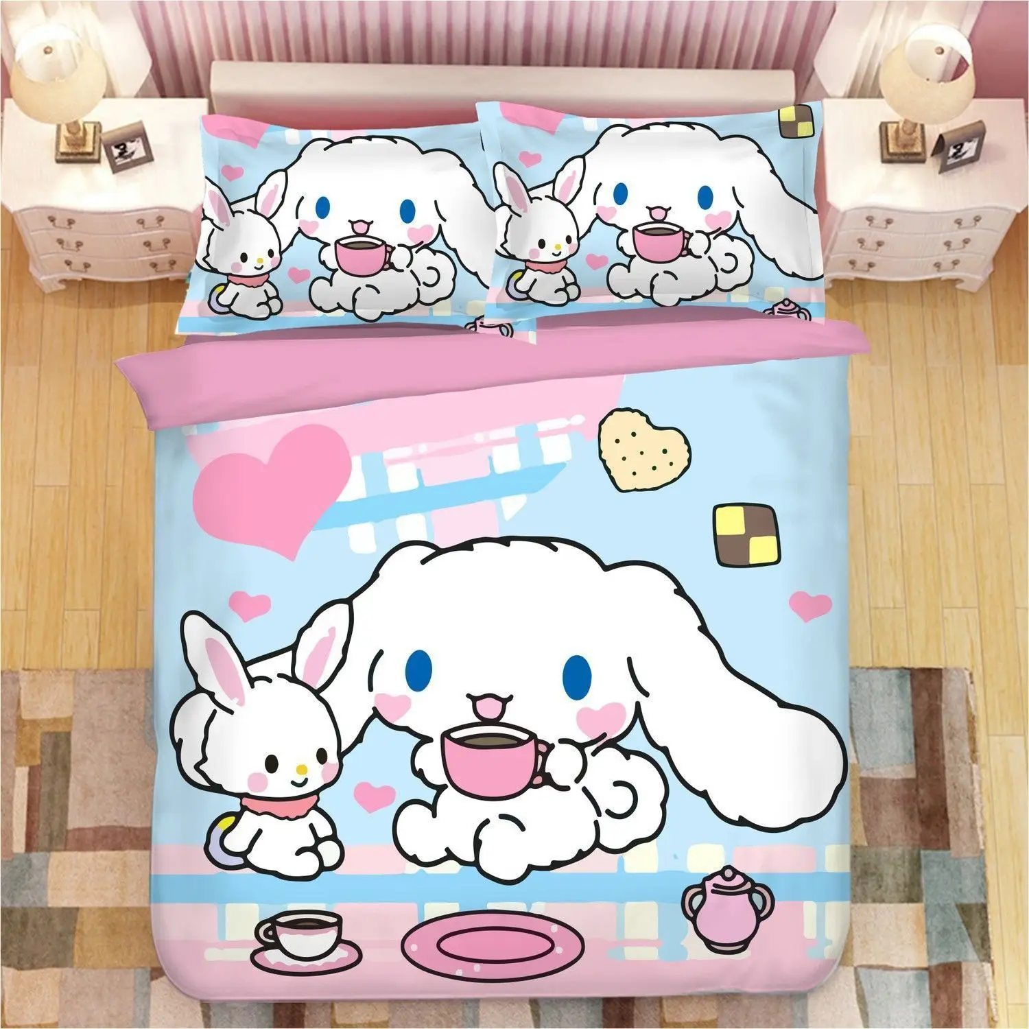 Cute Cartoon Sanrio Cinnamorolls Bedding Sets Quilt Duvet Cover ...