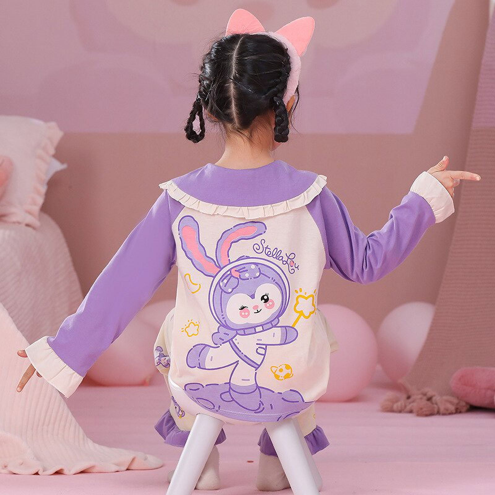 Cute Cartoon Sanrioed Girl Princess Collar Pajama Set Anime My Melody ...