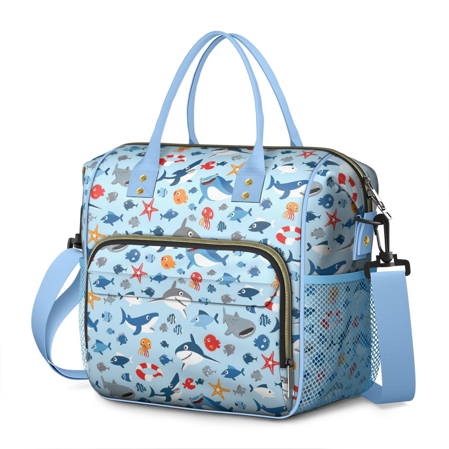 Cute Cartoon Shark and Whale Lunch Box, Large Insulated and Leakproof ...