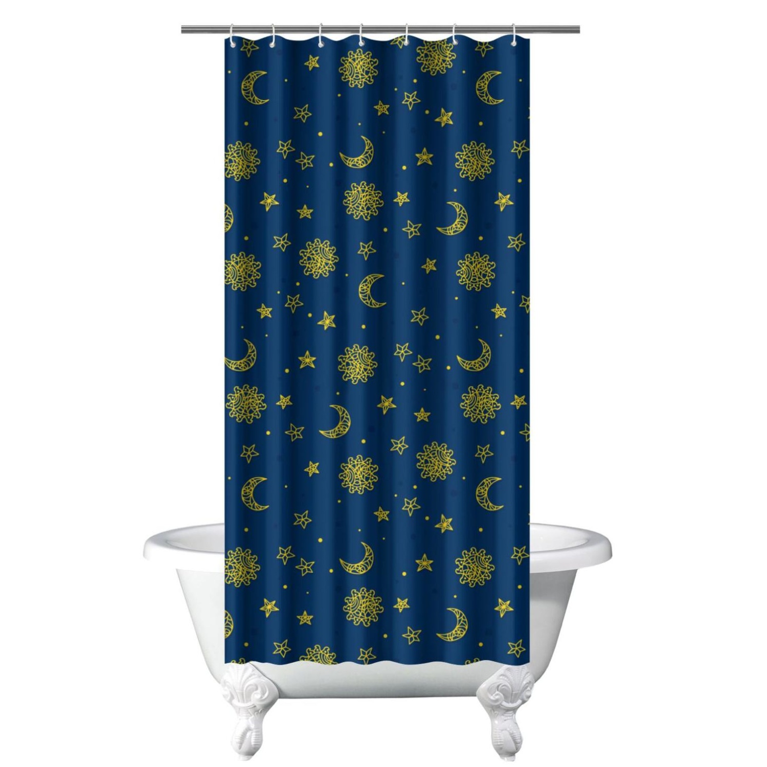 Cute Cartoon Shower Curtain for Kids - Waterproof Colorful Rainbow ...