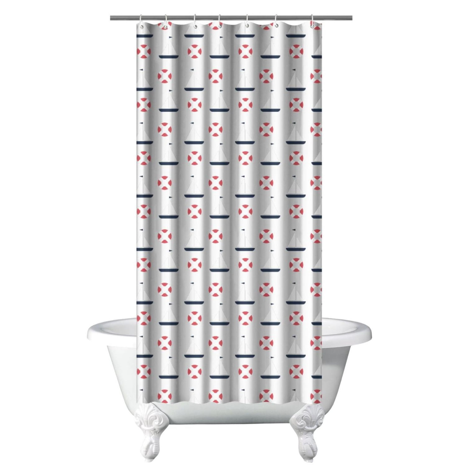 Cute Cartoon Shower Curtain for Kids - Waterproof Colorful Rainbow ...