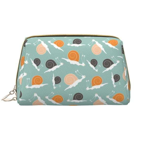 Cute Cartoon Snails Makeup Bag, Large Capacity Cosmetic Bag Portable ...