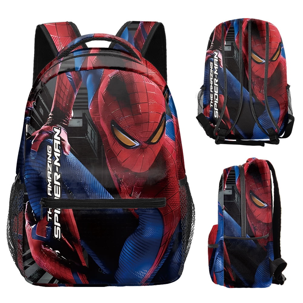 Cute Cartoon Spi_der_Man 3D Printed Backpack Travel Bag Lightweight ...