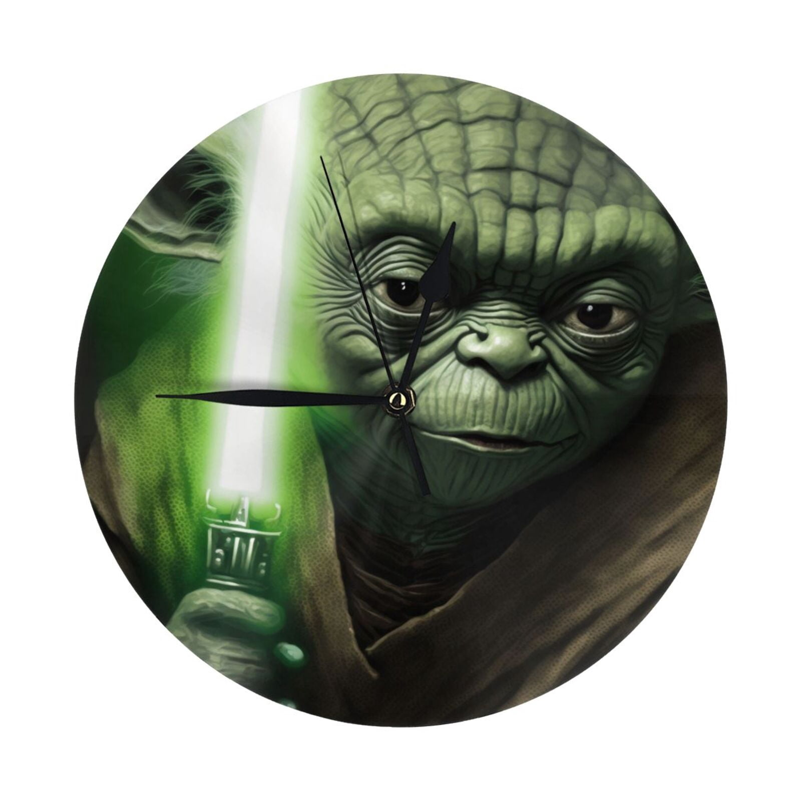 Cute Cartoon Star Wars Baby Yoda Round Wall Decorative & Creative Dual ...