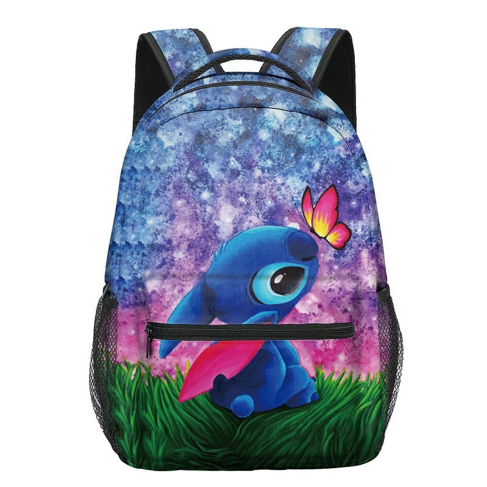 Cute Cartoon Sti_tch Backpack Travel Bag Lightweight Back Pack with ...