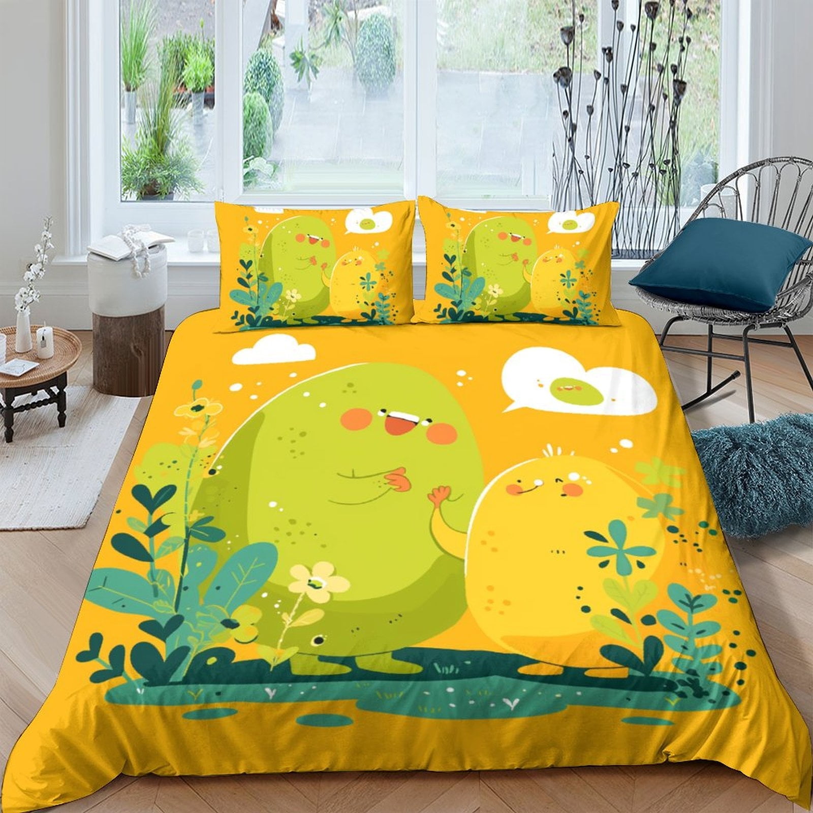 Cute Cartoon Style Comforter Covers Duvet Cover 3D Printed Bedding Set ...