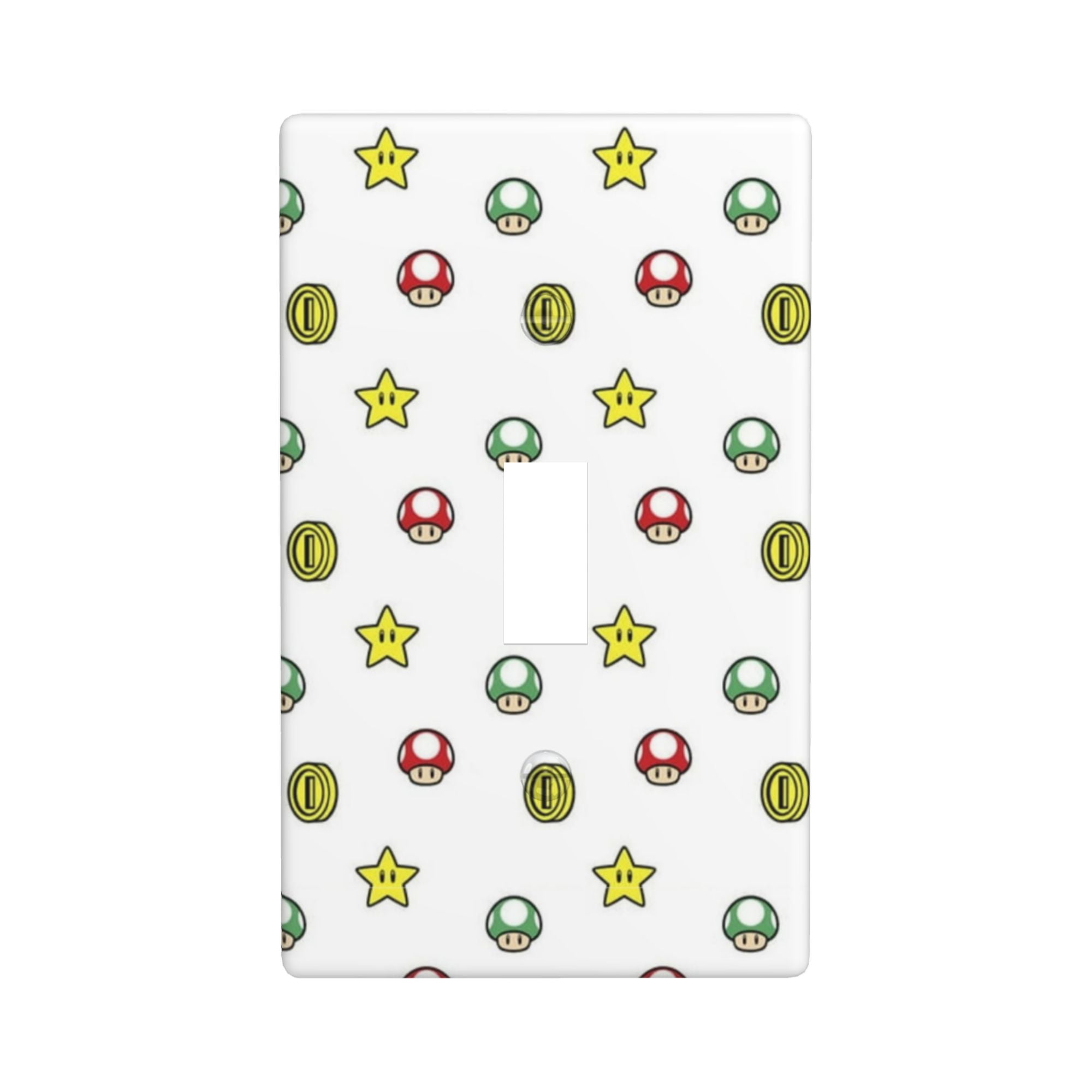 Cute Cartoon Super Mario Light Switch Cover Decorative 1-Gang Single ...