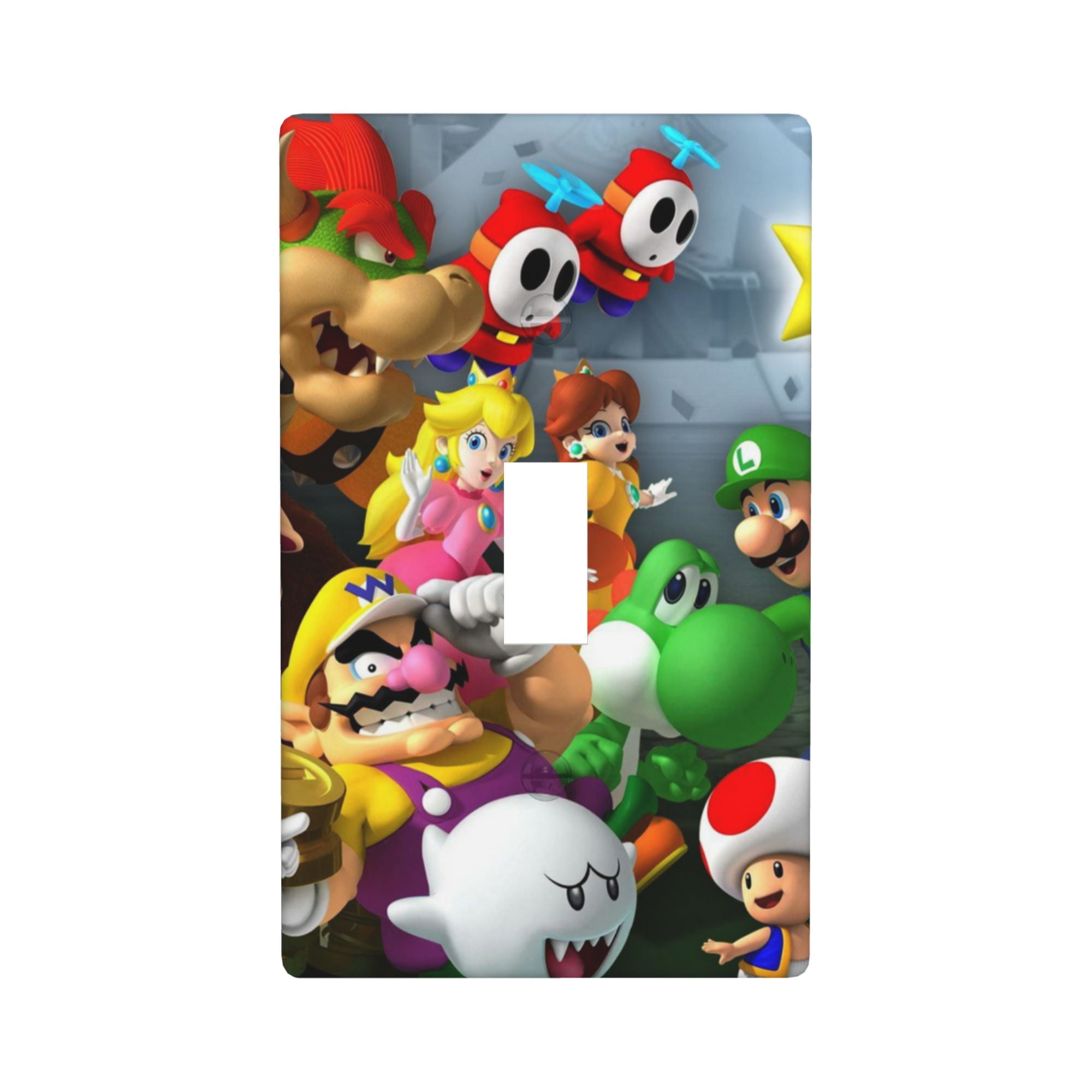 Cute Cartoon Super Mario Light Switch Cover Decorative 1-Gang Single ...