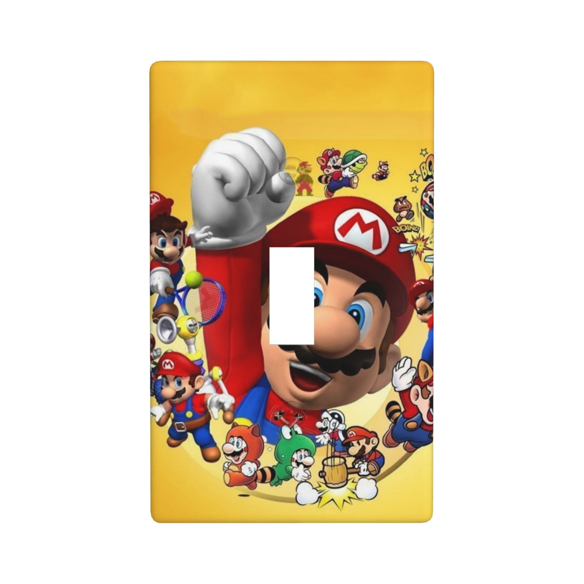 Cute Cartoon Super Mario Light Switch Cover Decorative 1-Gang Single ...