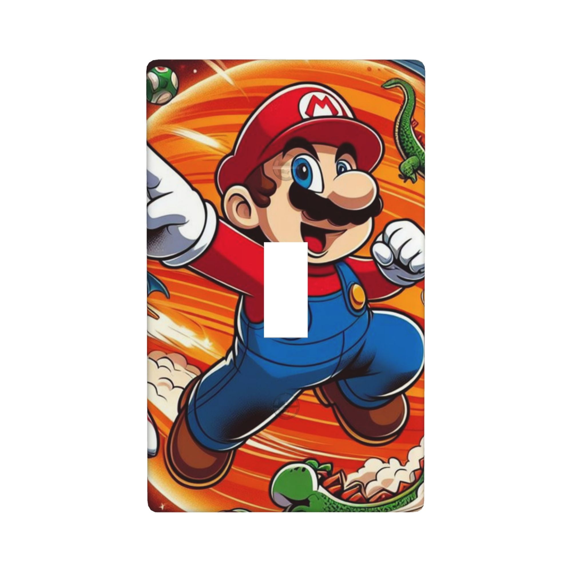 Cute Cartoon Super Mario Light Switch Cover Decorative 1-Gang Single ...
