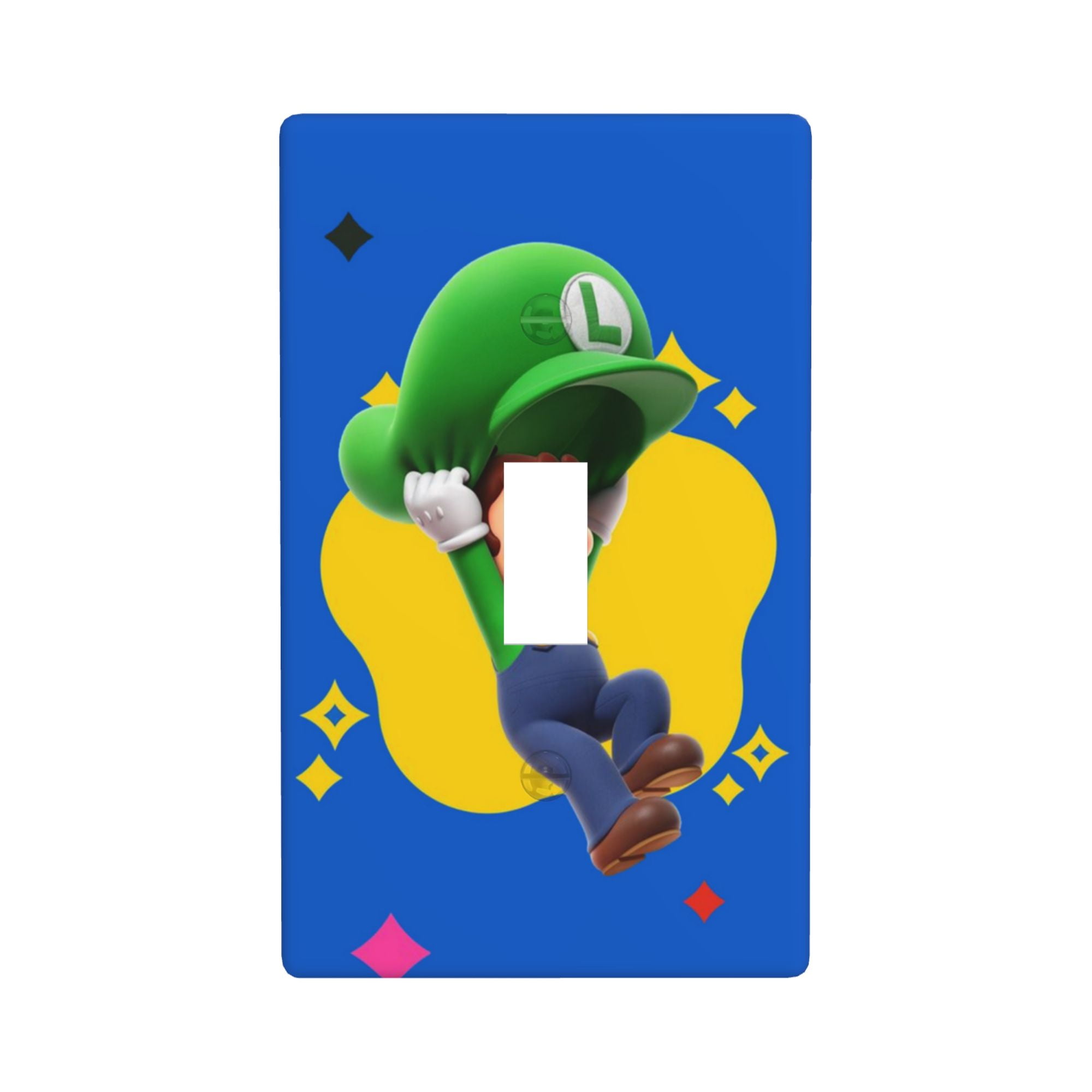 Cute Cartoon Super Mario Light Switch Cover Decorative 1-Gang Single ...