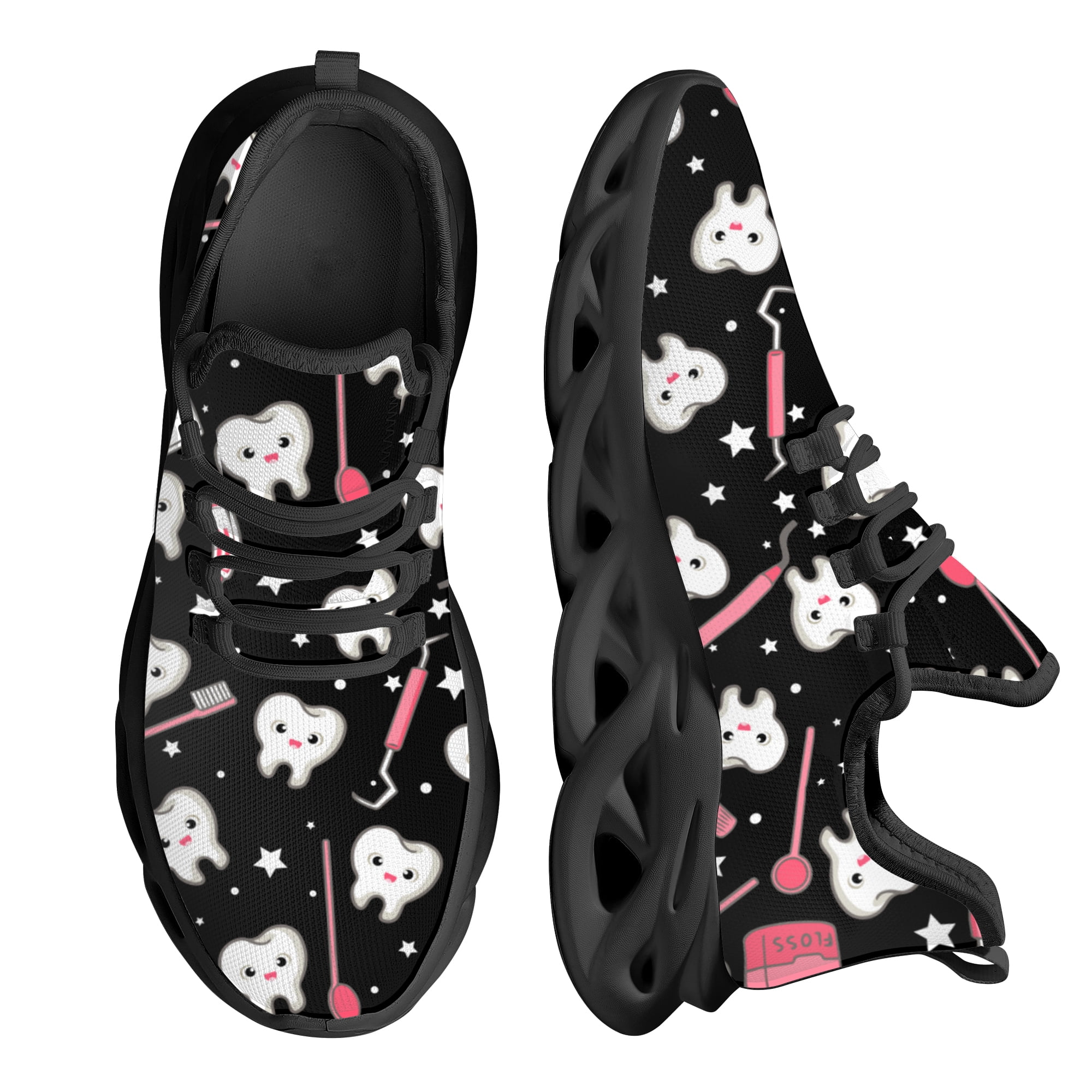 Cute Cartoon Teeth Design Brand Platform Blade Shoes Summer Breathable ...