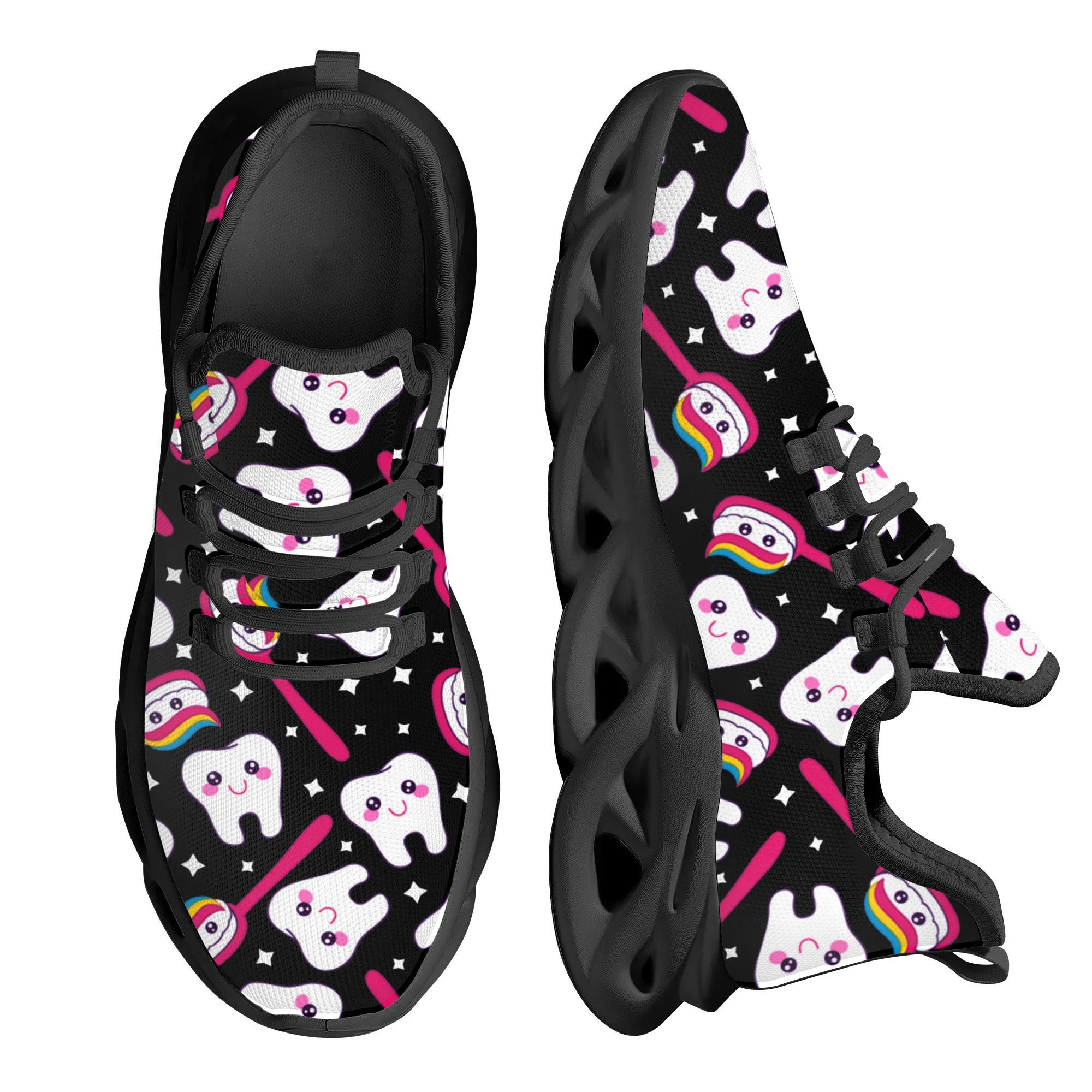 Cute Cartoon Teeth Design Brand Platform Blade Shoes Summer Breathable ...