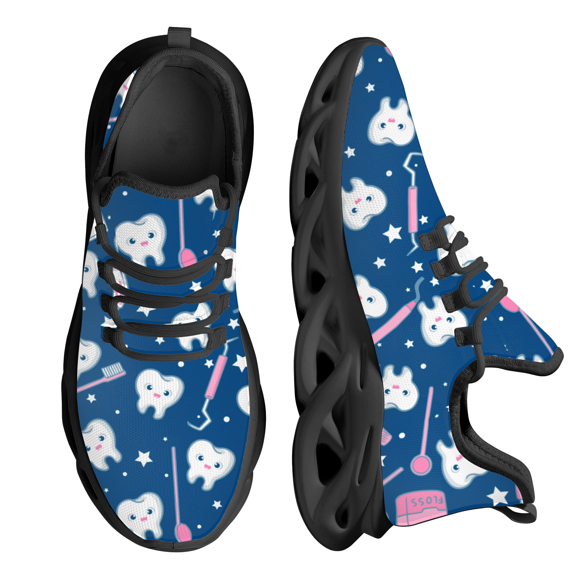 Cute Cartoon Teeth Design Brand Platform Blade Shoes Summer Breathable ...