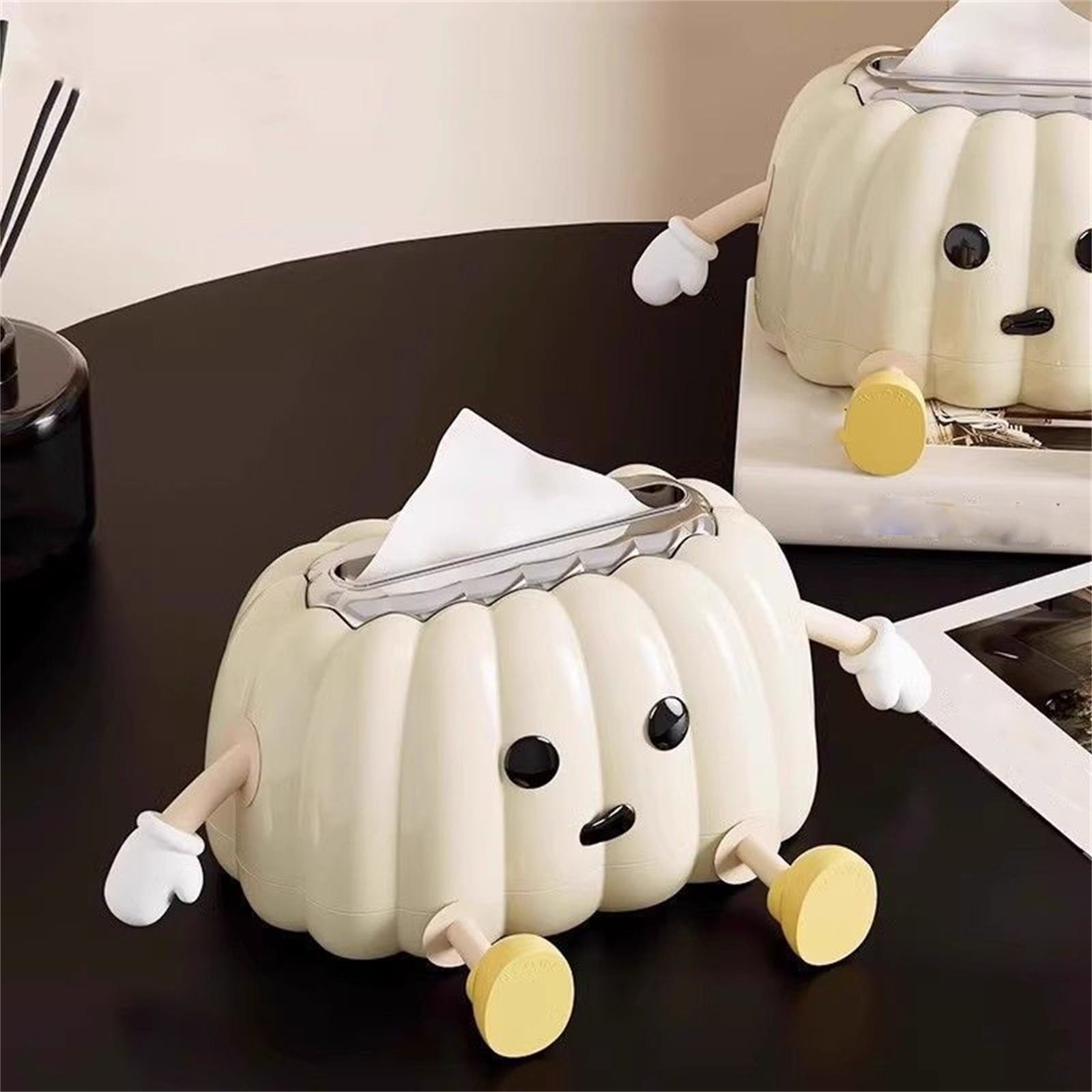 Cute Cartoon Tissue Box Cover Halloween Pumpkin for Home Office ...