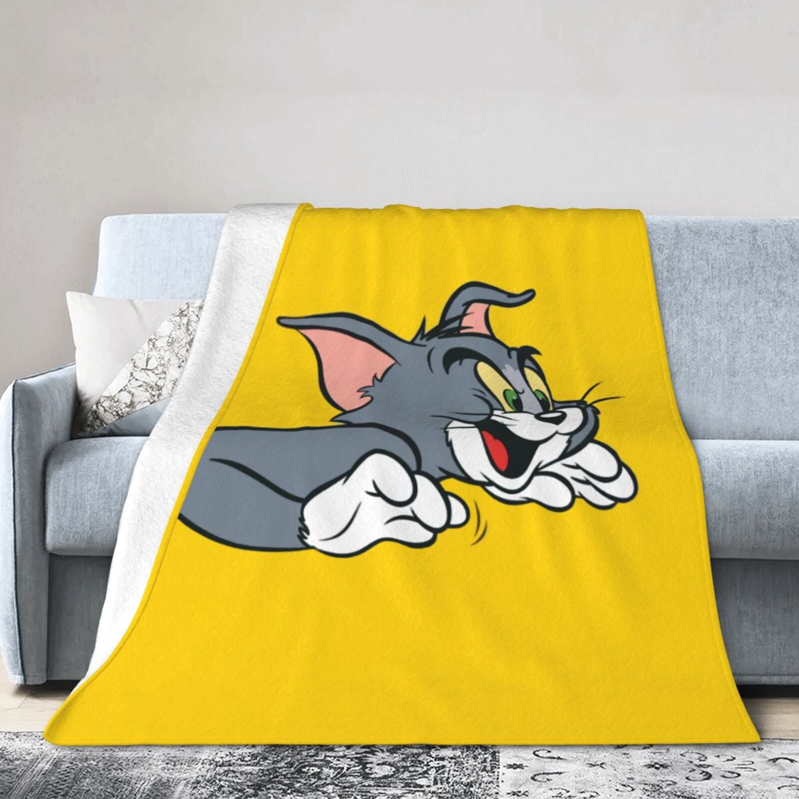 Cute Cartoon Tom And Jerry Super Soft Blanket for Bedroom Living Room ...