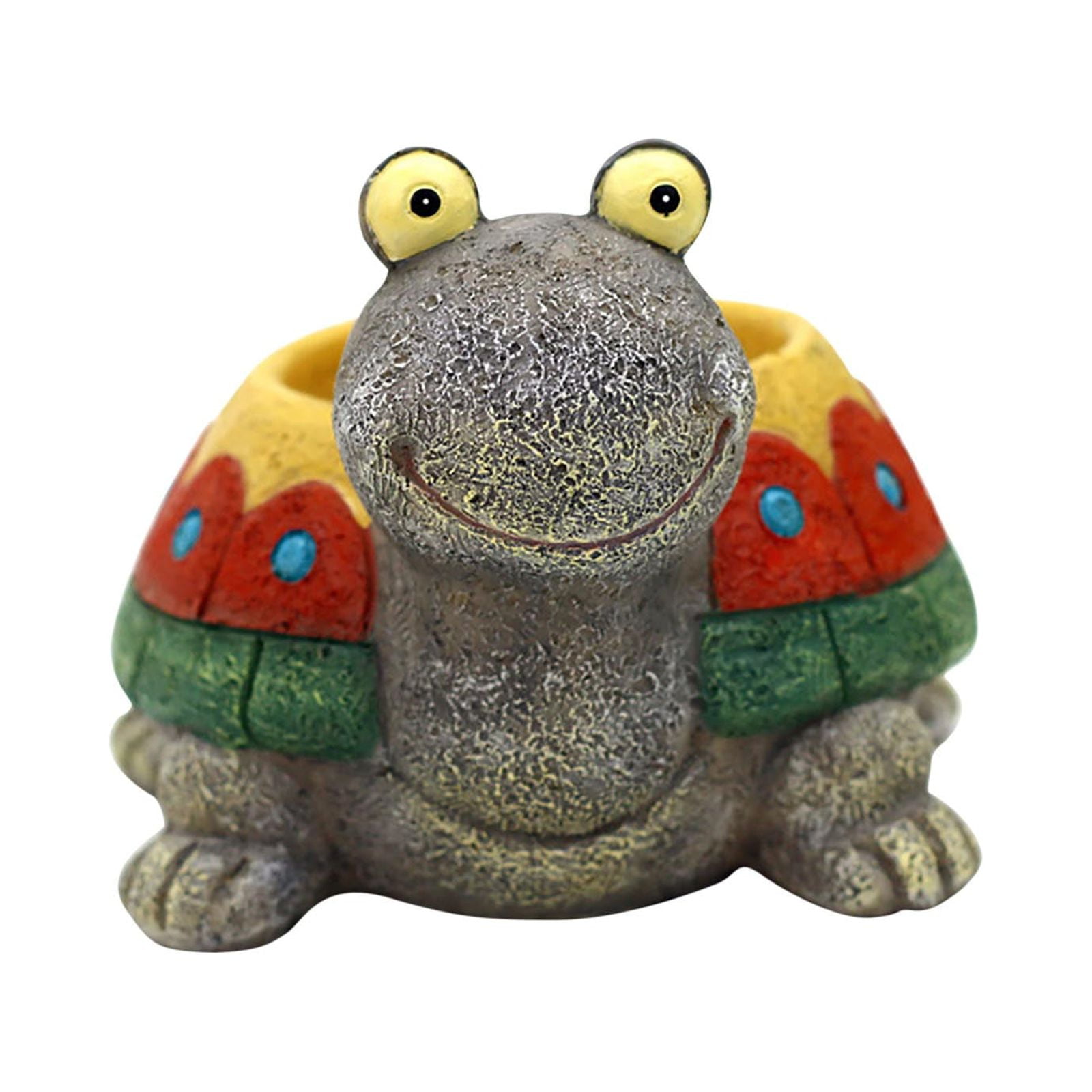 Cute Cartoon Tortoise Resin Flower Pot, Mini Breathable Bottom Hole ...