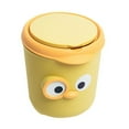 Cute Cartoon Trash Can Wastebasket Large Capacity Cartoon Desktop Trash ...