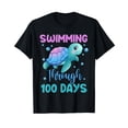 Cute Cartoon Turtle Swimming T-Shirt for 100th Day of School ...