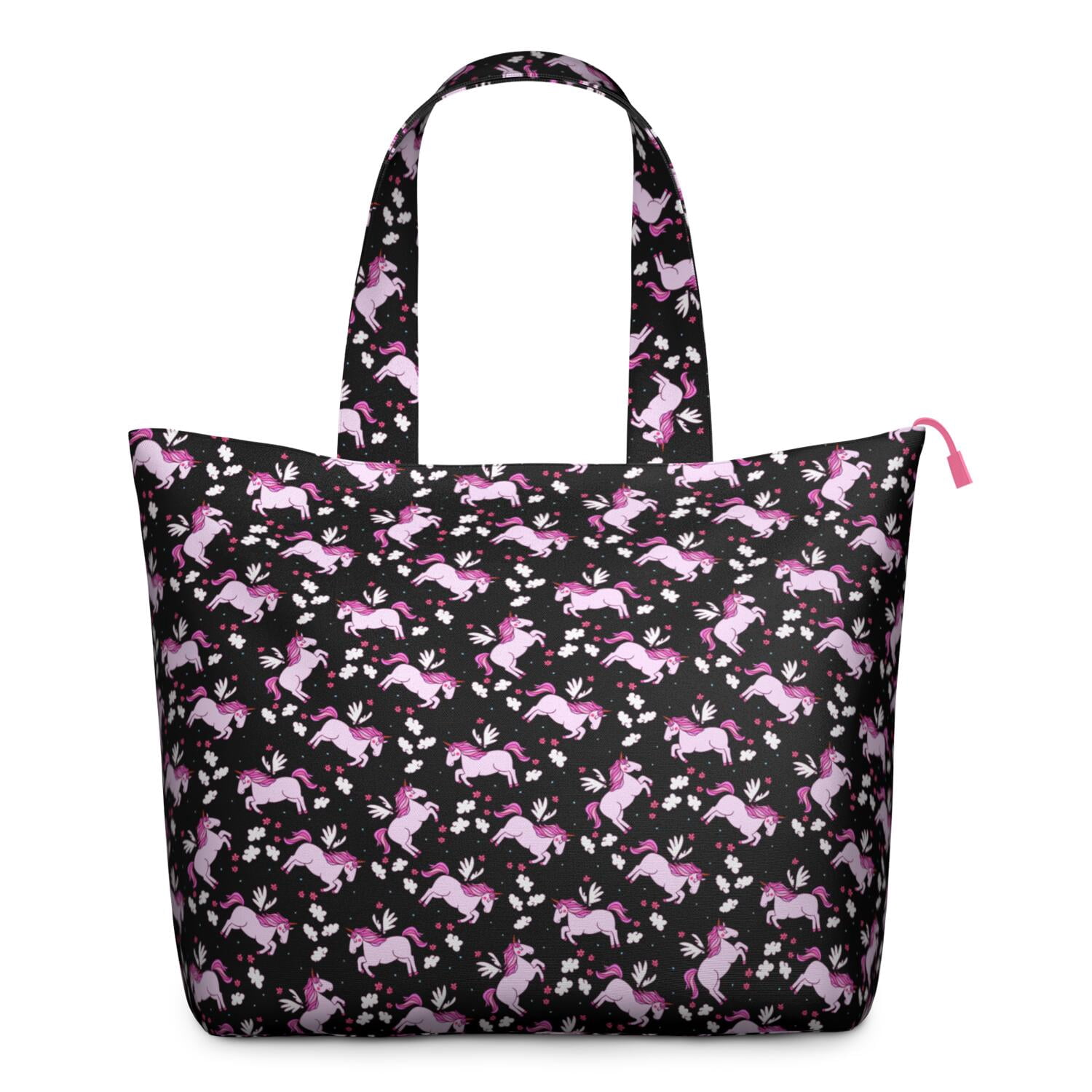 Cute Cartoon Unicorn Weekender Bag for Women, Watercolor Fantasy Animal ...