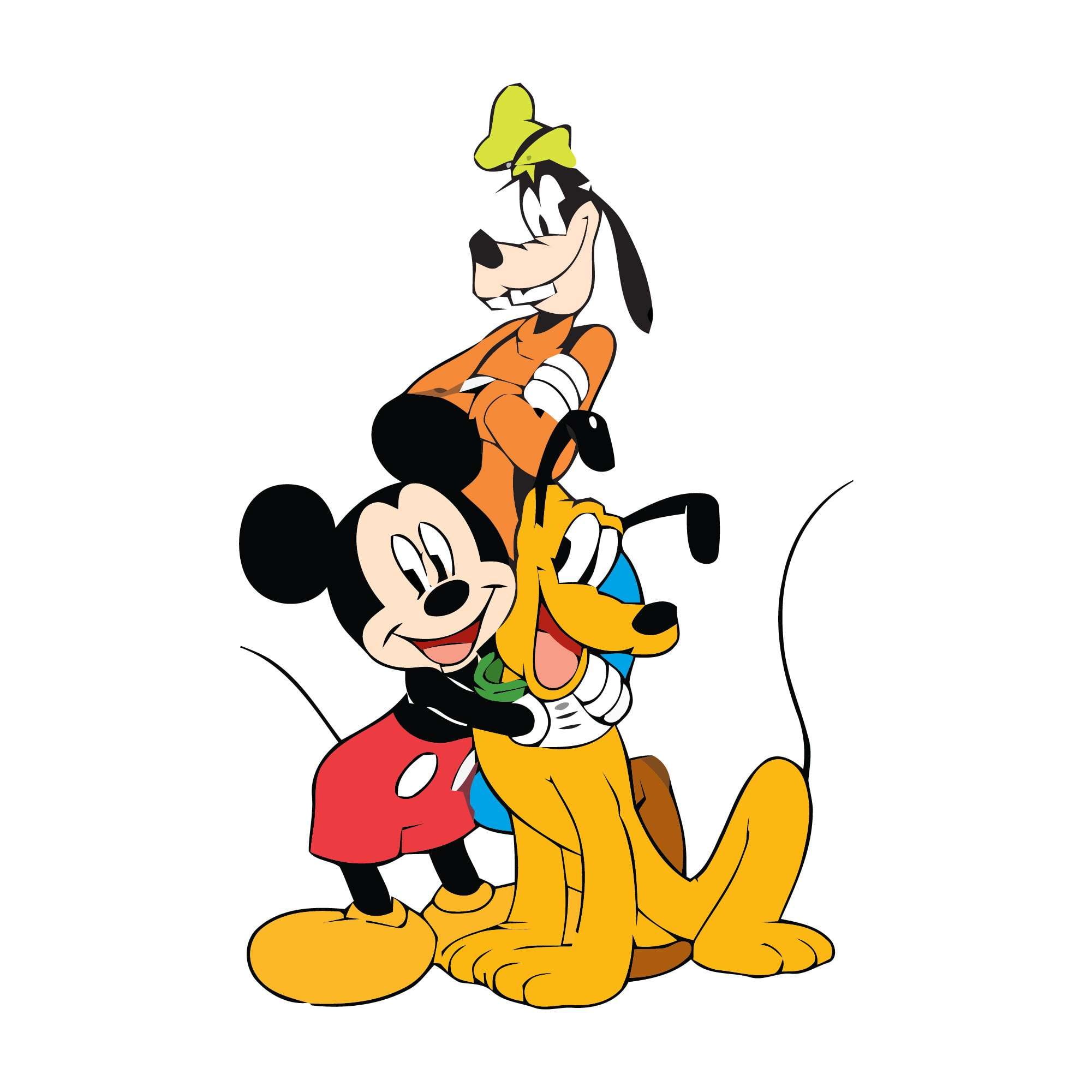 Cute Cartoon characters Mouse & Dog Goofy Donald Duck Cartoon Adorable ...
