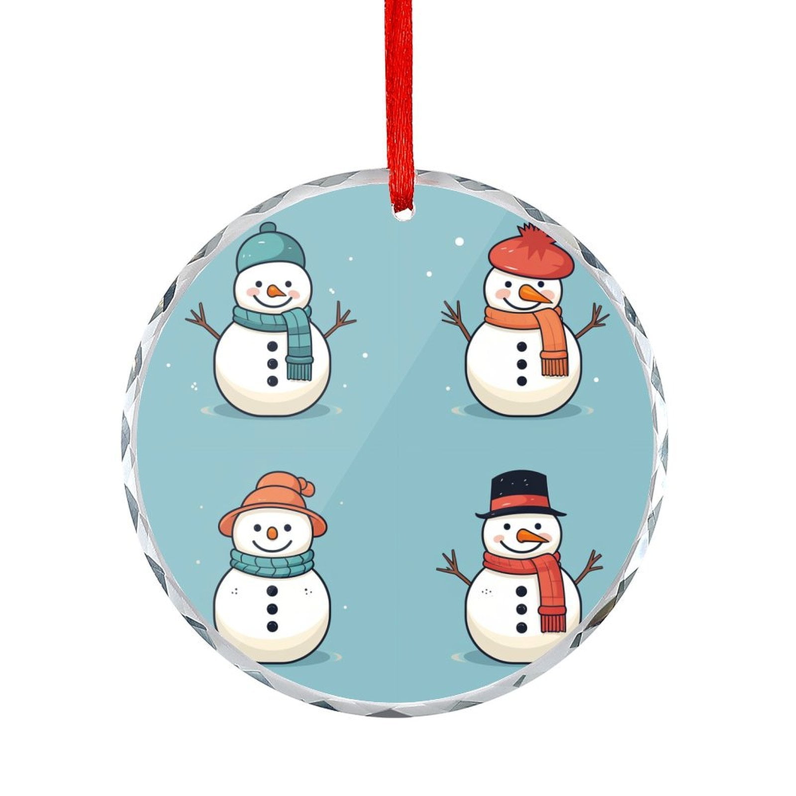 Cute Cartoonish Snowman Xmas Ornament for Home Office Xmas Tree Decor ...