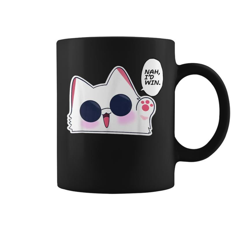 Cute Cat Anime Meme Nah Id Win Gojo Cat Coffee Mugs - Walmart.com