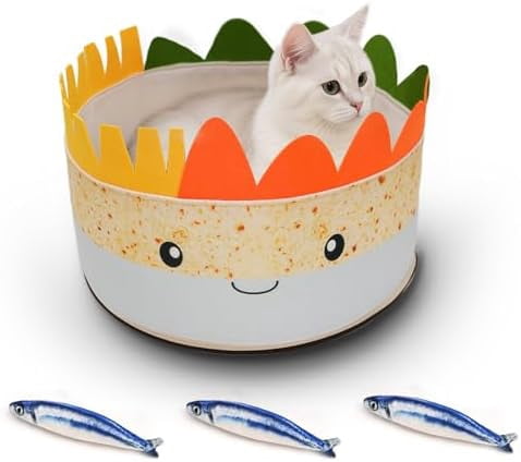 Cute Cat Beds Kitten Beds, Soft Small Dog Beds, Washable Pet Beds for ...