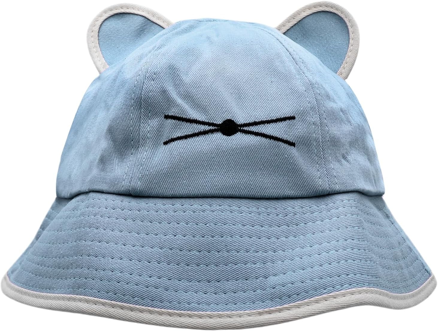 Cute Cat Bucket Hat for Women Girls Fisherman Cap Outdoor Wide Brim ...