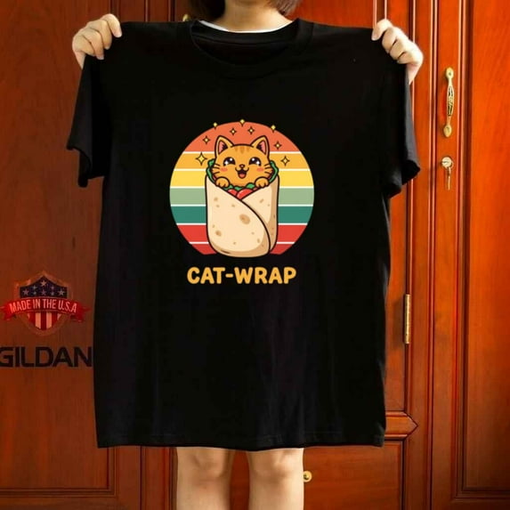 Cute Cat Burrito For A Foodie Cat Lover And Pet Fan Unisex T-Shirt up ...