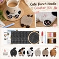 Cute Cat Butt Punch Needle Coaster Kit, 6 Feline Designs, All-Inclusive ...