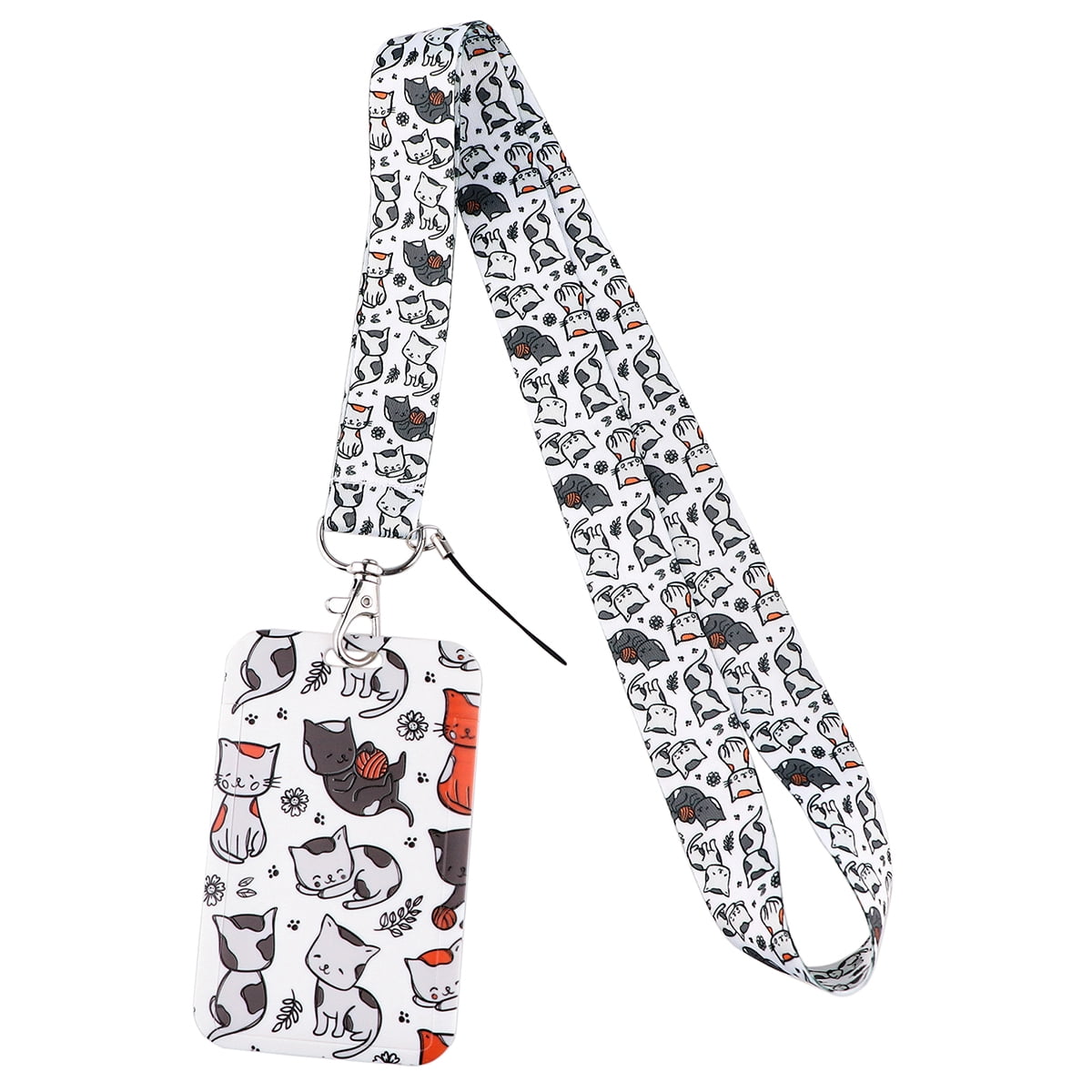 Cute Cat Cartoon Lanyard For Friend Key ID Card Gym Phone Straps USB ...