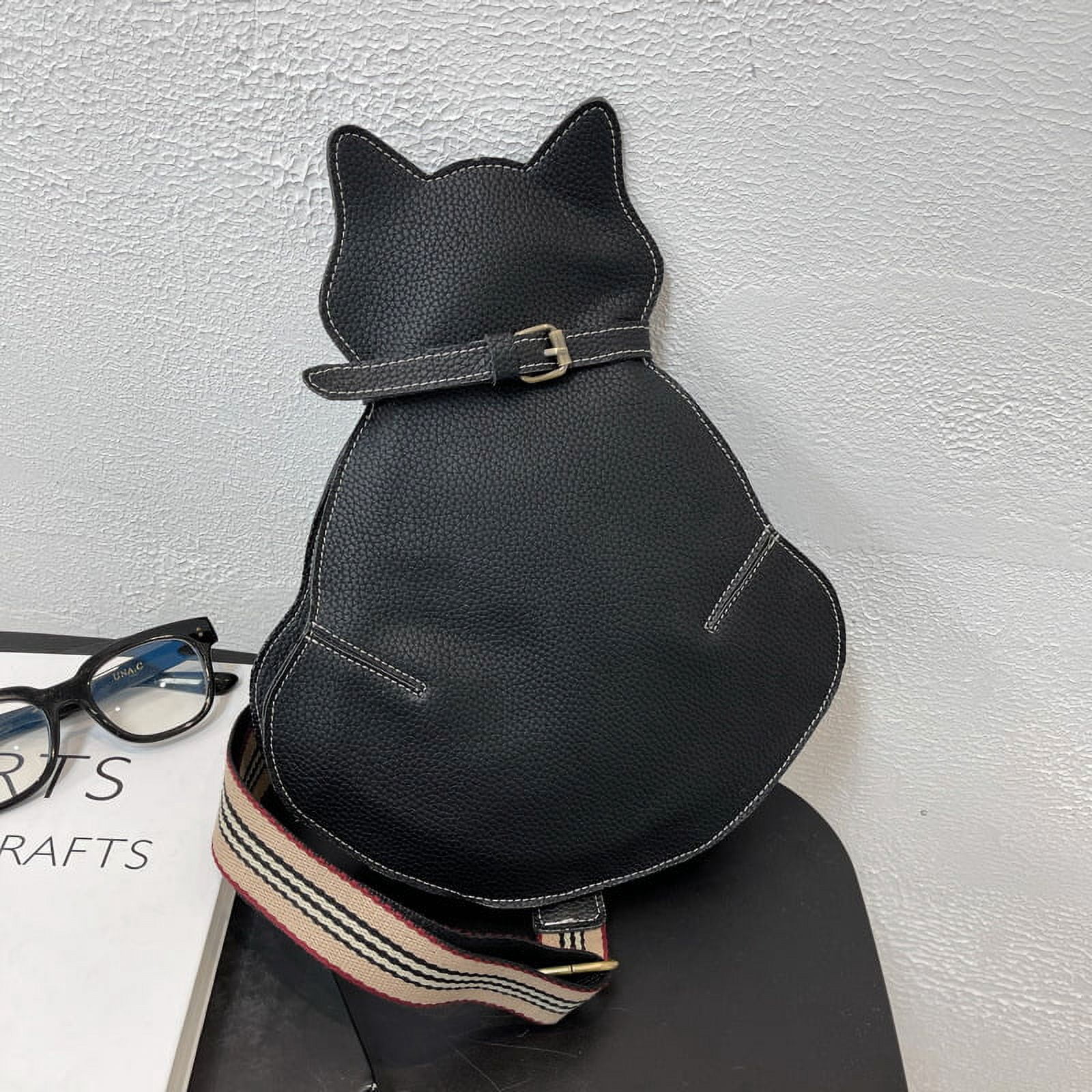 Cute Cat Chest Bag Waist Pack for Women Handheld Shoulder Crossbody Bag ...