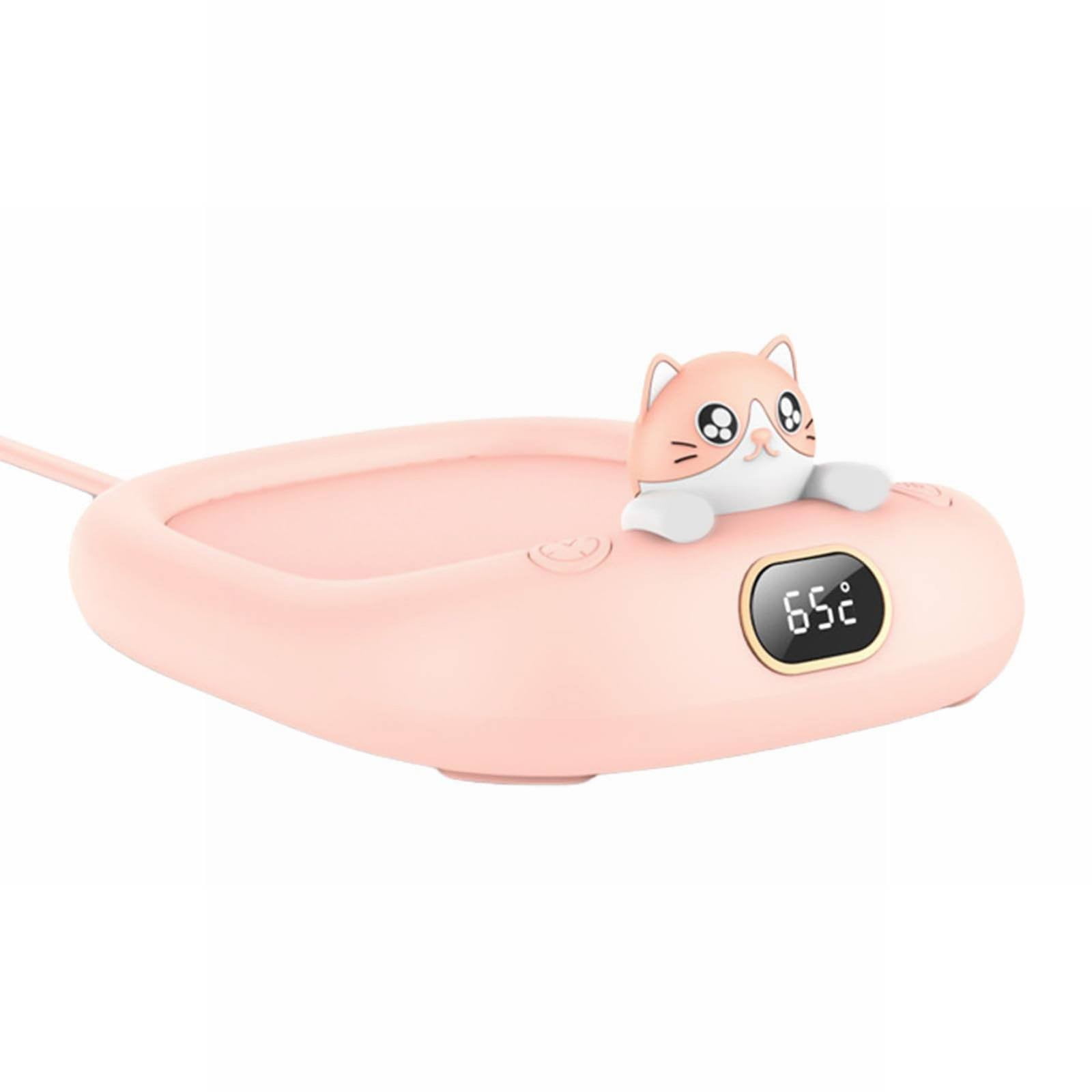 Cute Cat Coffee Mug Beverage Warmer, Electric Cup Warmer for Milk Tea ...