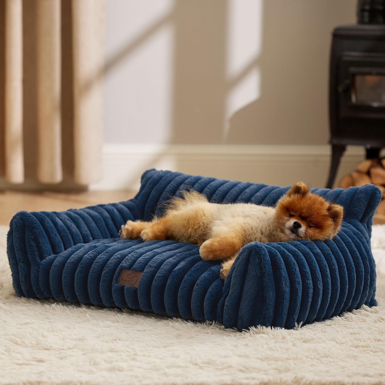 Cute Cat Couch for Pets - Fluffy Small Dog Sofa with Premium Soft ...