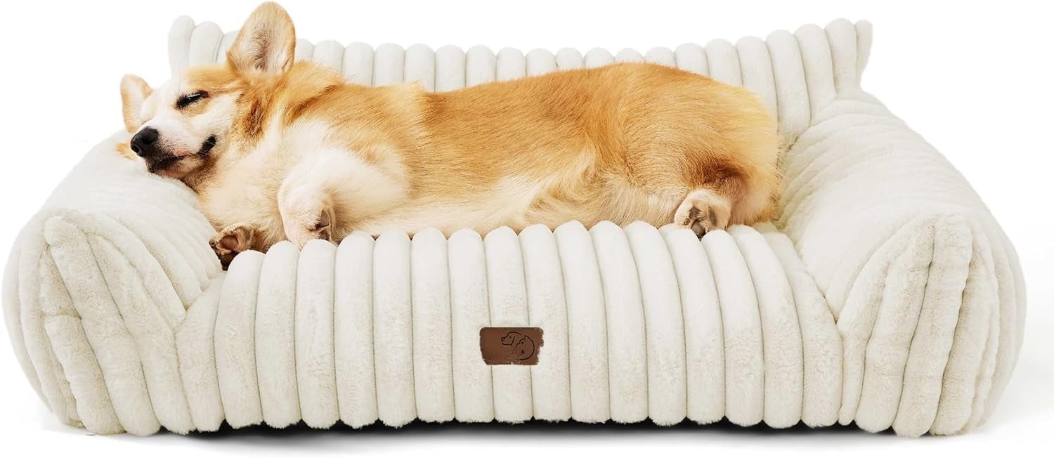 Cute Cat Couch for Pets - Fluffy Small Dog Sofa with Premium Soft ...