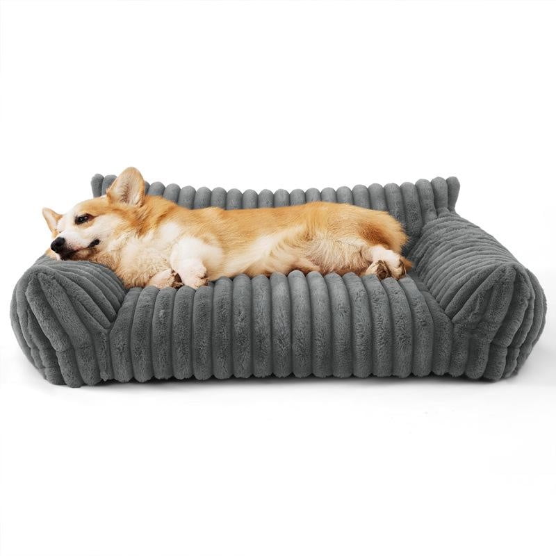 Cute Cat Couch for Pets - Fluffy Small Dog Sofa with Premium Soft ...